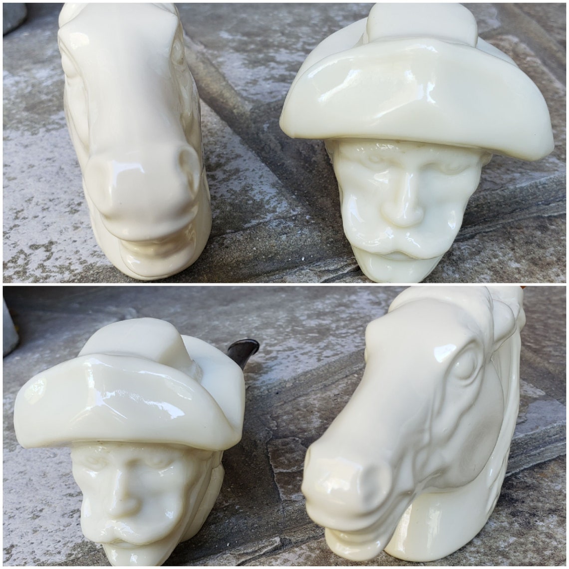 Vintage Avon Wild Mustang Pipe Glass Cologne Bottle & Pony Express ...