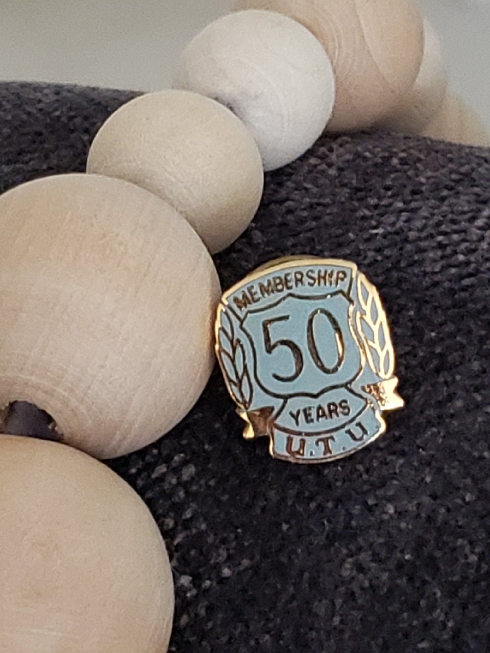 Vintage United Transportation Union 50 Years Service Railway Lapel Pin ...