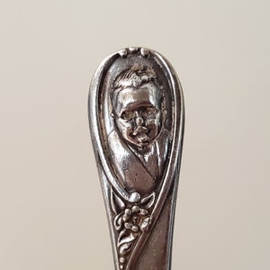 Mid Century Gerber Baby Emblem Spoon Floral Motif Long Handle Marked ...