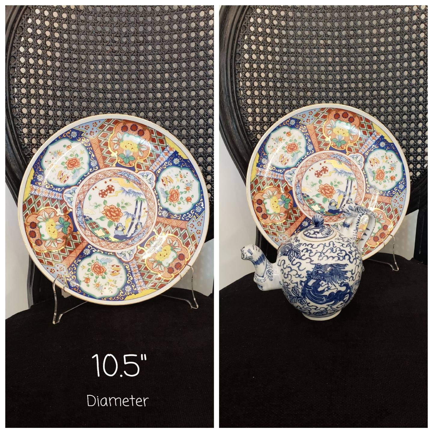 Vintage Miyako Imari Ware Colorful Porcelain Decorative Plate - Etsy Canada