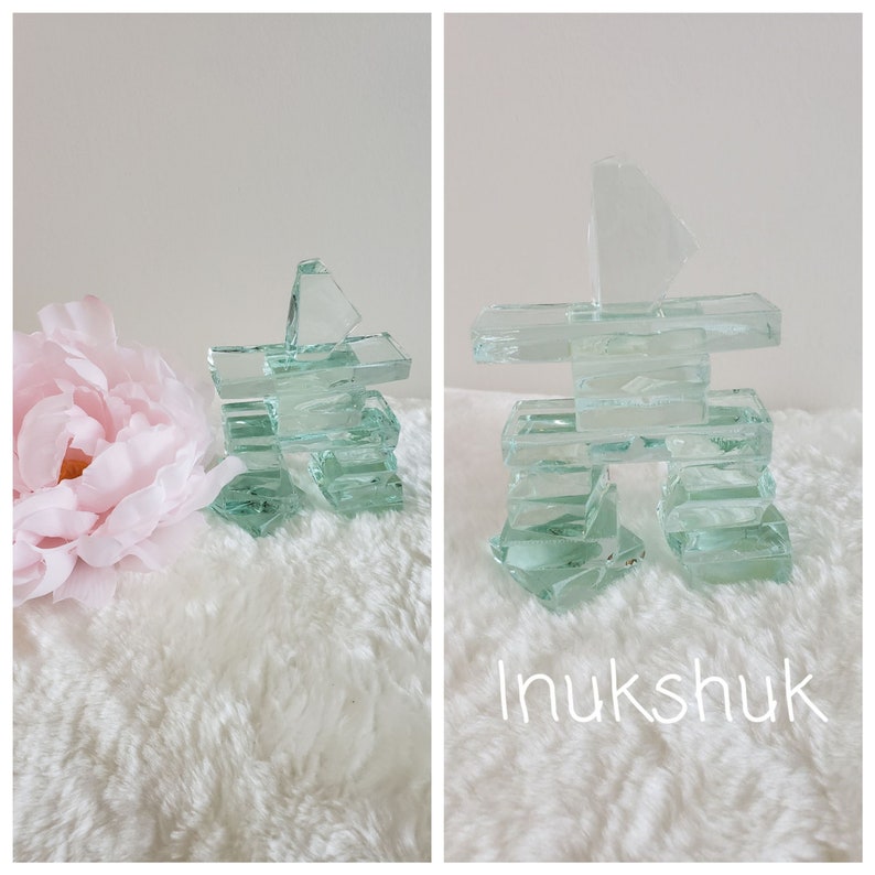 Vintage Green Art Glass Inukshuk Inuit Art Decorative Object - Etsy Canada