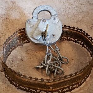 Vintage Conrail Railway Switch Lock Key With Key & Attached Chain Made ...