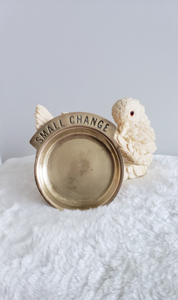 Vintage Brass Small Change Dish 1970's Catch-all Retro | Etsy Canada