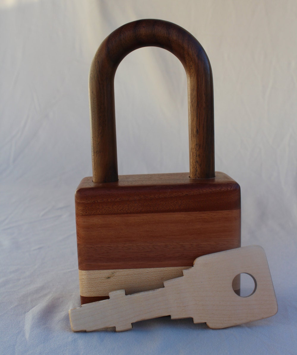 Wood Padlock - Etsy