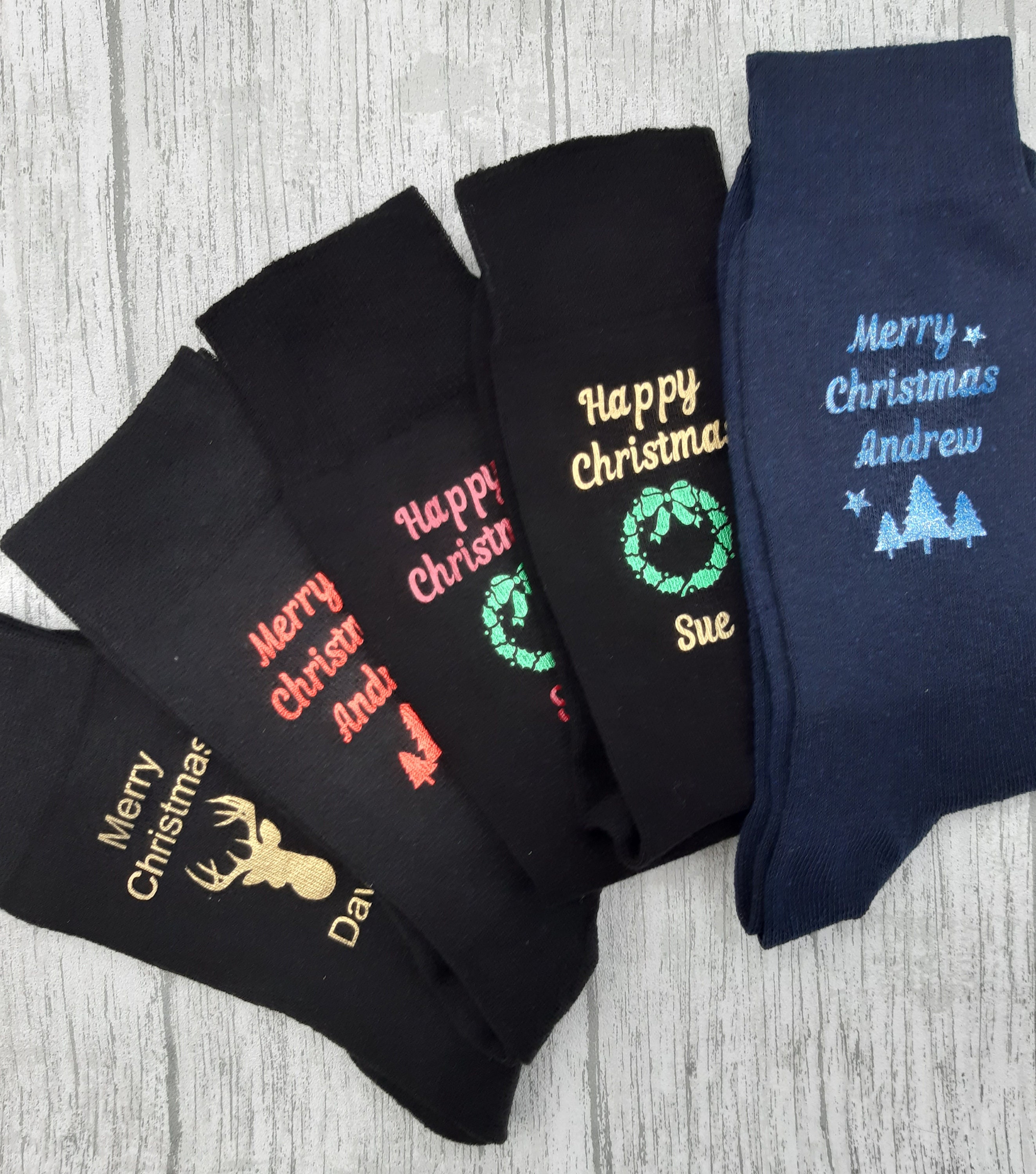 Christmas Socks for Someone Special - Add a Name & Make Them Personal ...