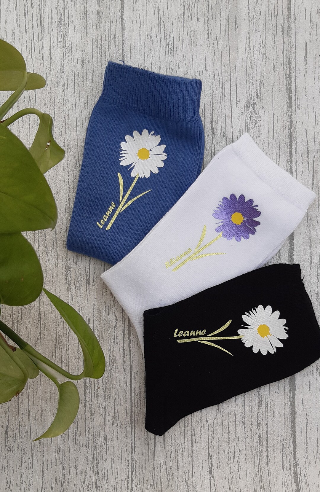 Personalised Daisy Socks - Fresh as a Daisy Socks - New in Summer ...