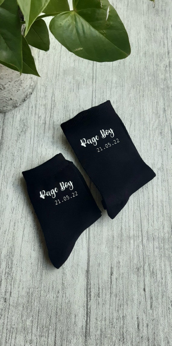 Childrens Personalised Socks Page Boy Socks Made to Order | Etsy