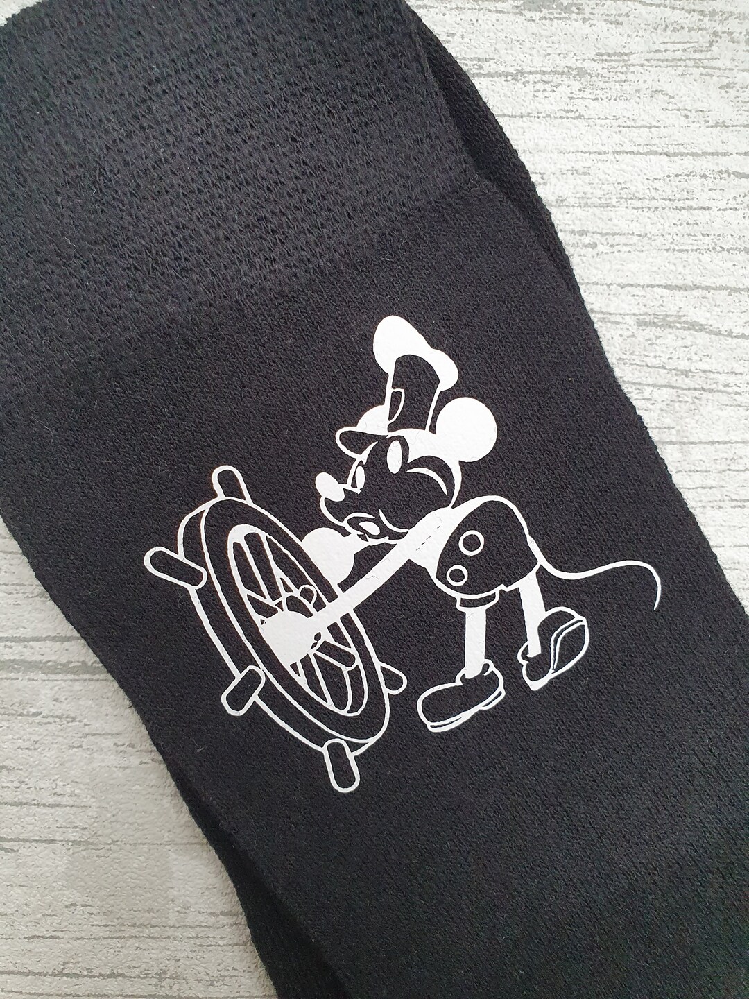 Steamboat Willie Socks - Personalised - Character Graphic - Cartoon ...