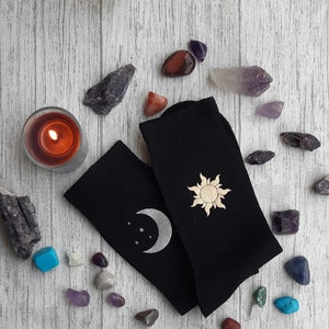 Sun and Moon Socks - Personalised Socks - Custom - Celestial - Crescent ...