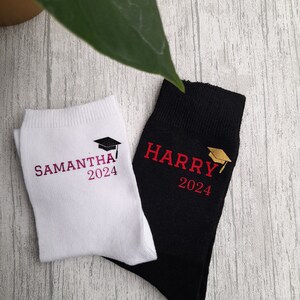 Graduation Socks - Personalised Graduation Socks - Grad - Choice of ...
