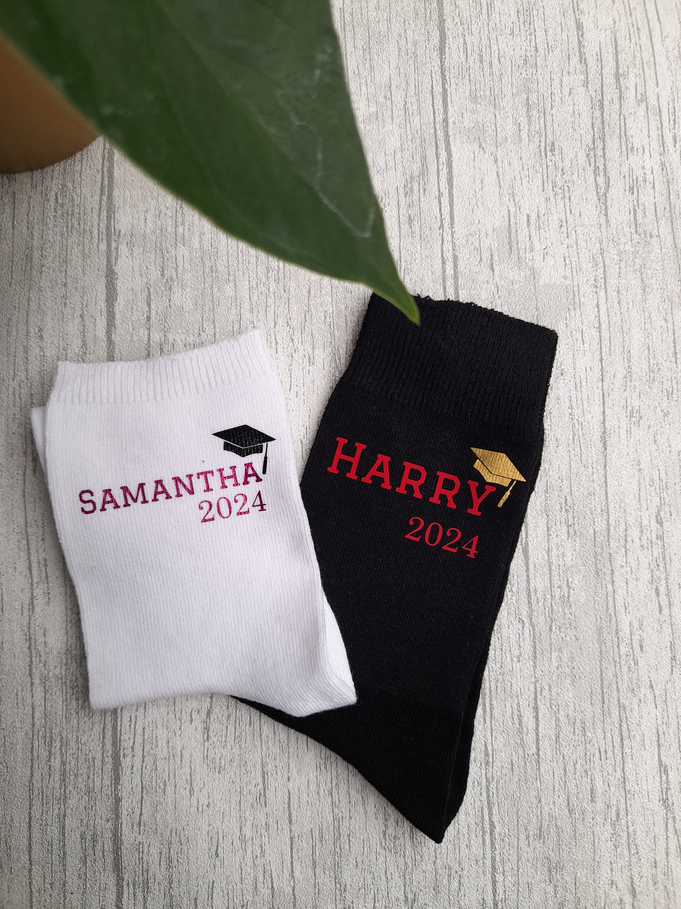 Graduation Socks - Personalised Graduation Socks - Grad - Choice of ...