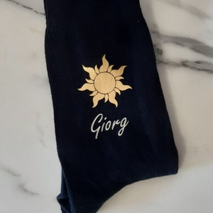 Sun and Moon Socks - Personalised Socks - Custom - Celestial - Crescent ...