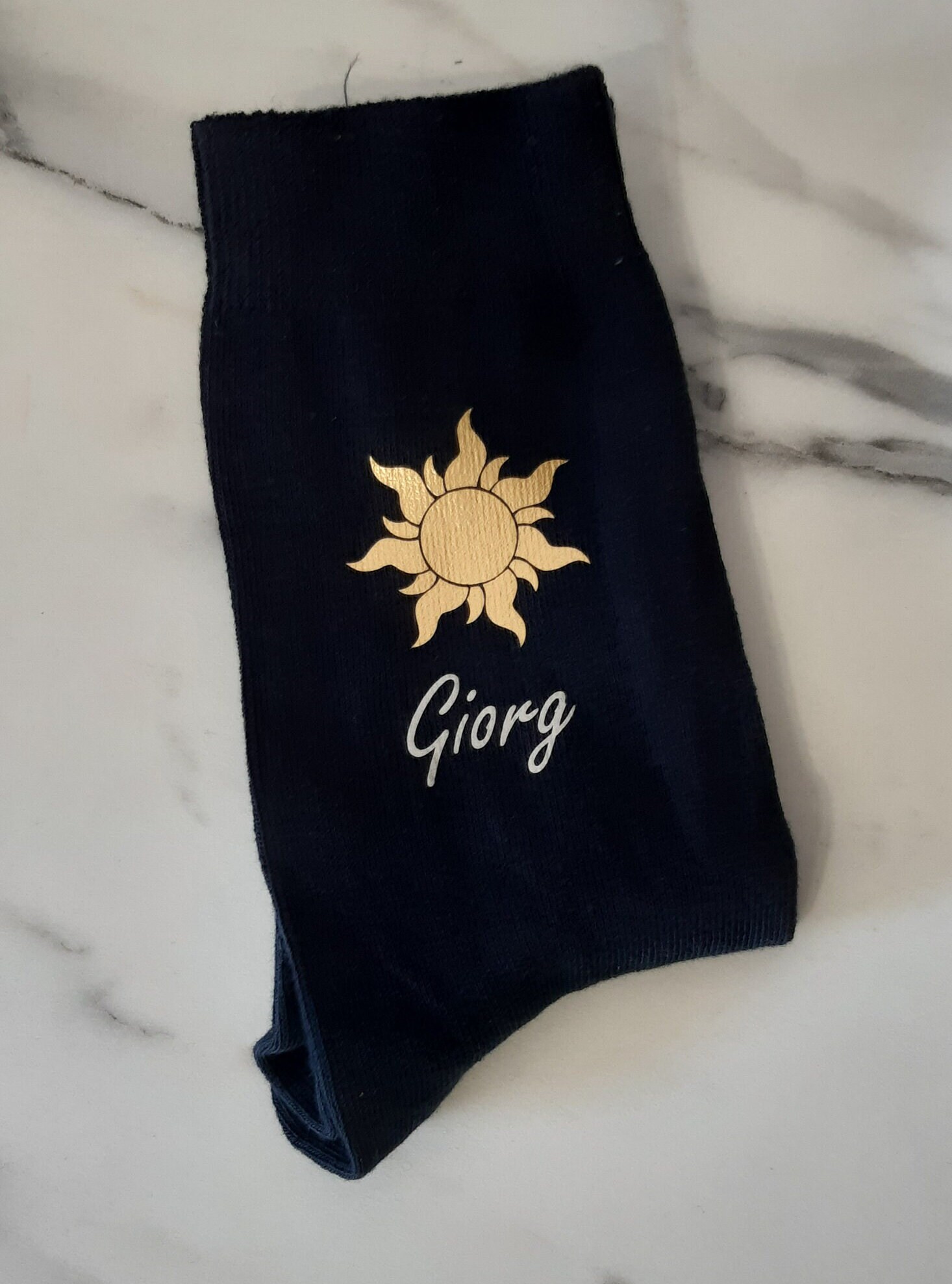 Sun and Moon Socks - Personalised Socks - Custom - Celestial - Crescent ...