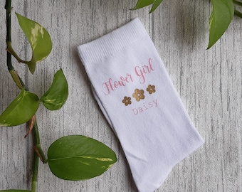 Flower Girl Socks - Etsy UK