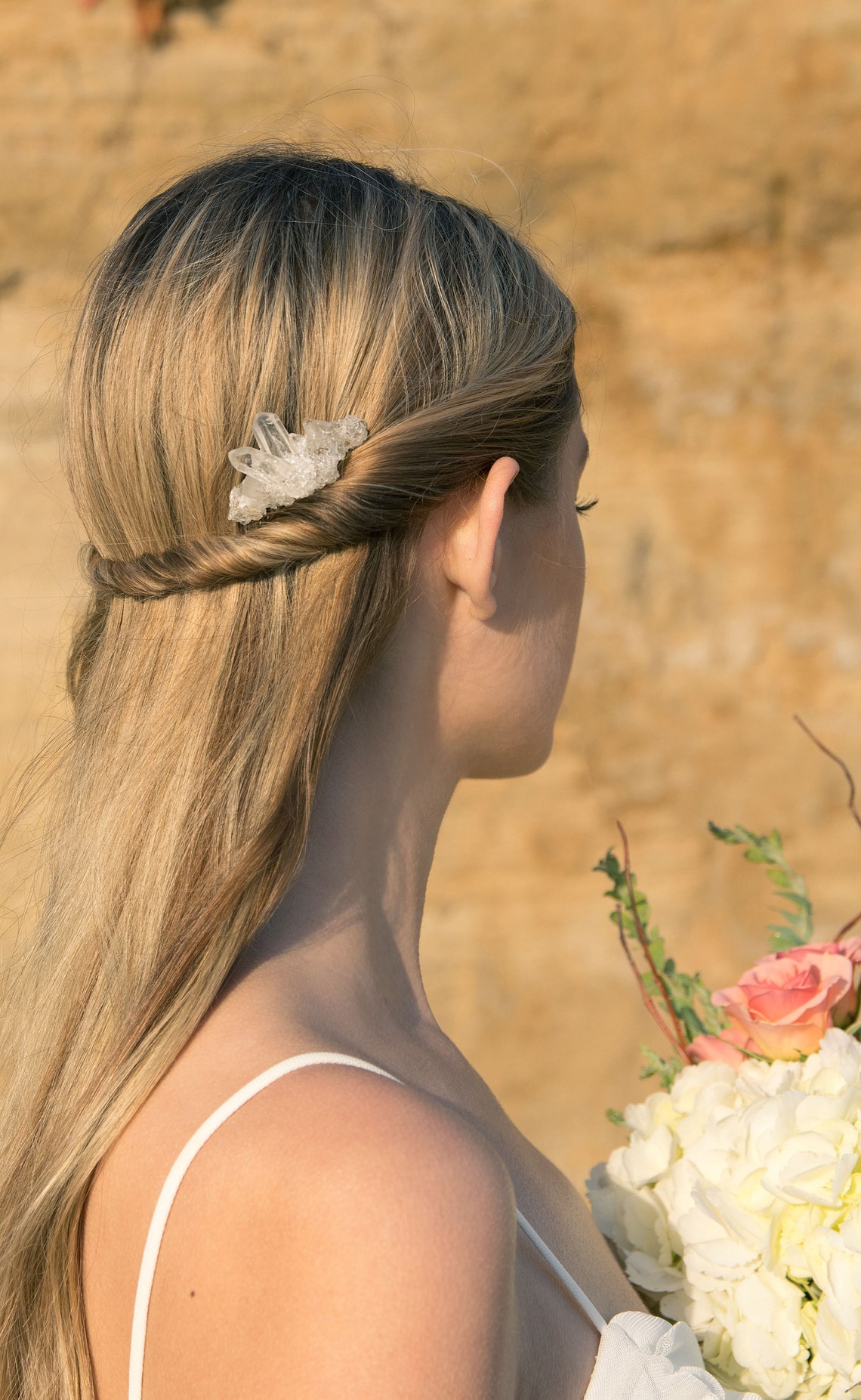 Quartz Cluster Comb Smallraw Stone Jewelry Crystal | Etsy