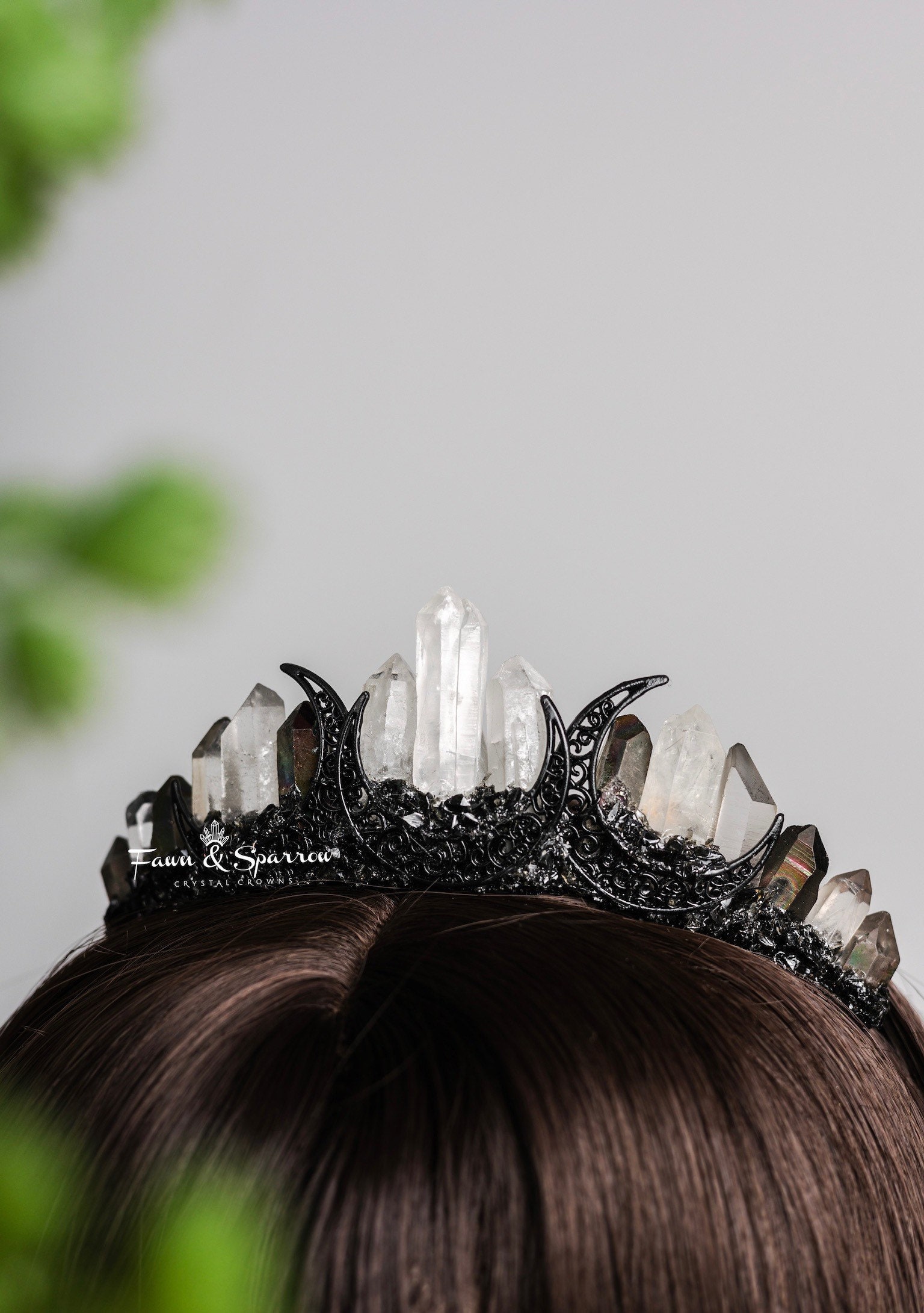 Night Goddess Crystal Crown Witch Celestial Moon Goddess - Etsy