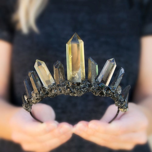 Luna HALLOWEEN QUEEN October. Witch Crown. Goth Crown. Dark. | Etsy