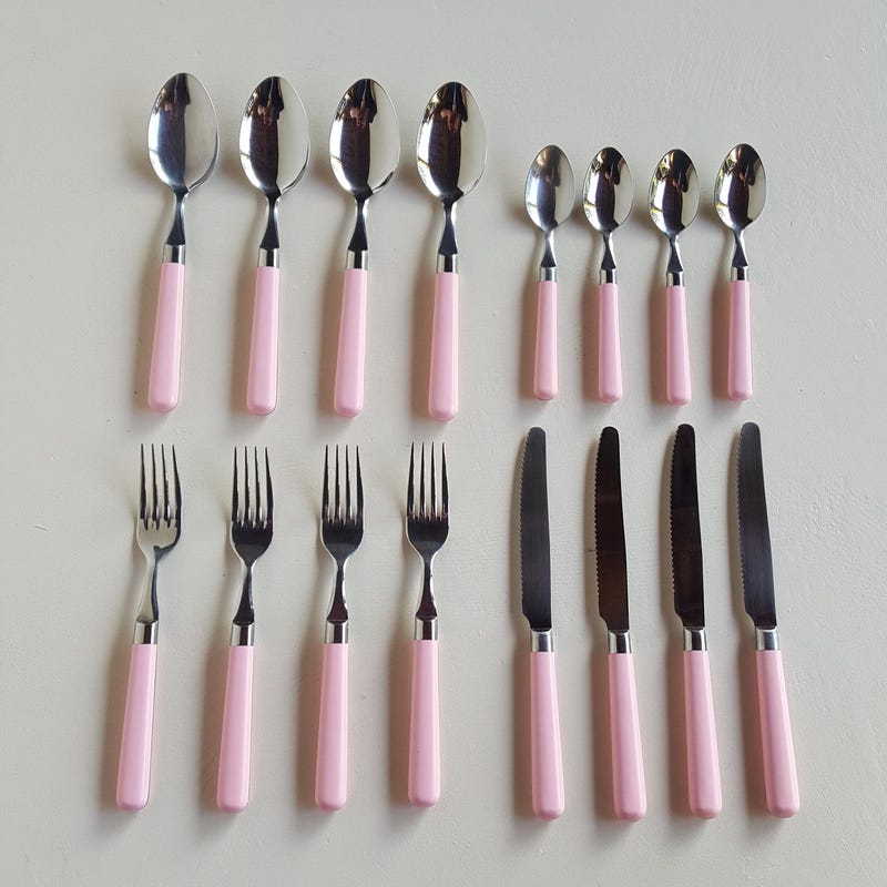 Pink Cutlery Sets - Etsy