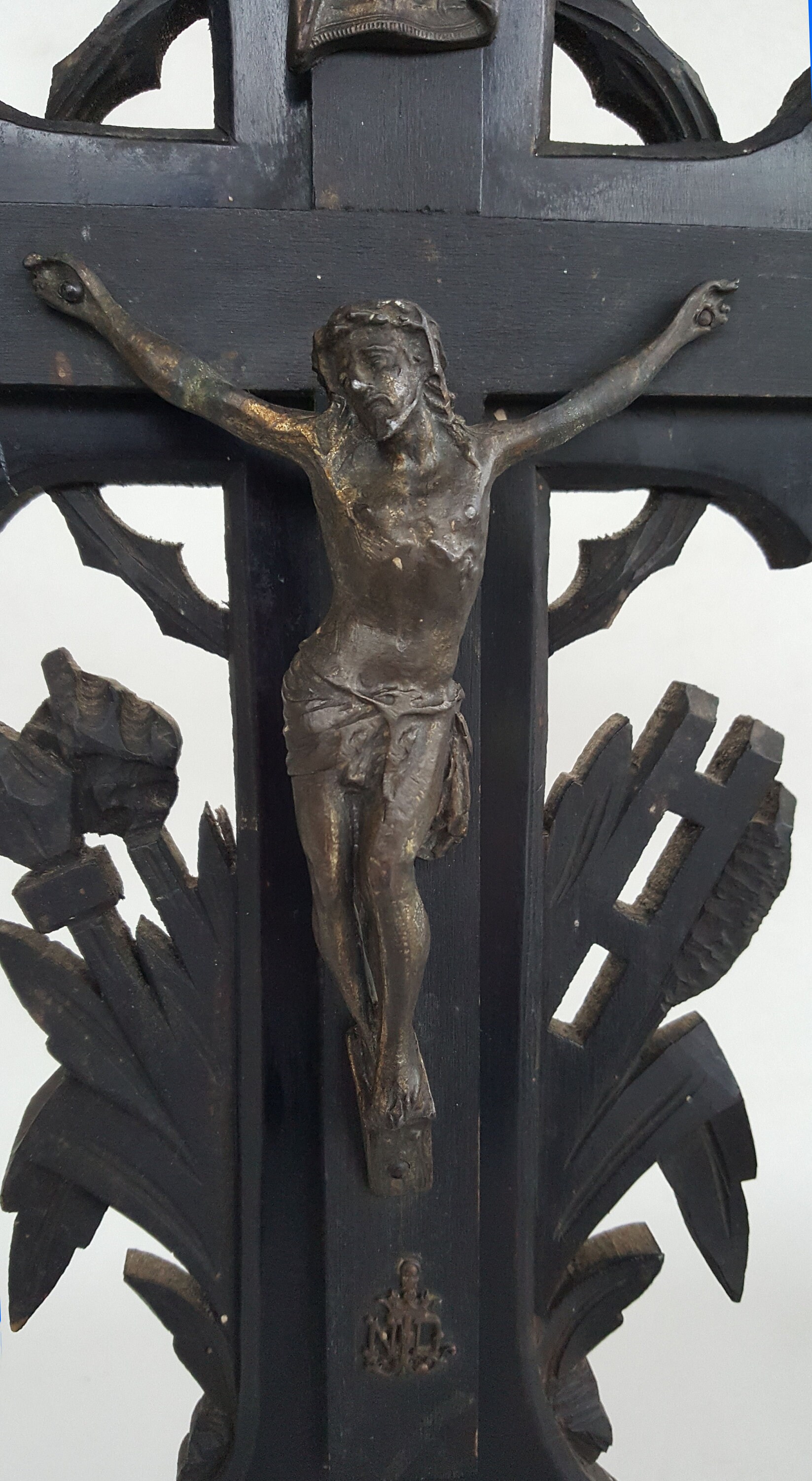 Antique French Large Table Crucifix / Freestanding Altar - Etsy