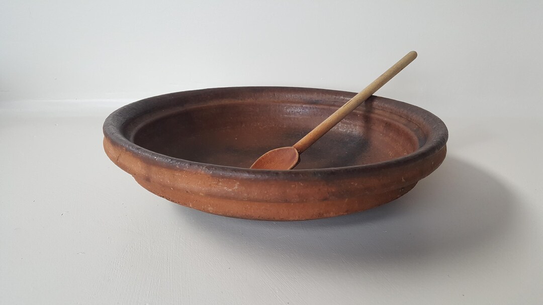 Reservedantique French Redware Terra Cotta Cooking Bowl, Old Terracotta ...