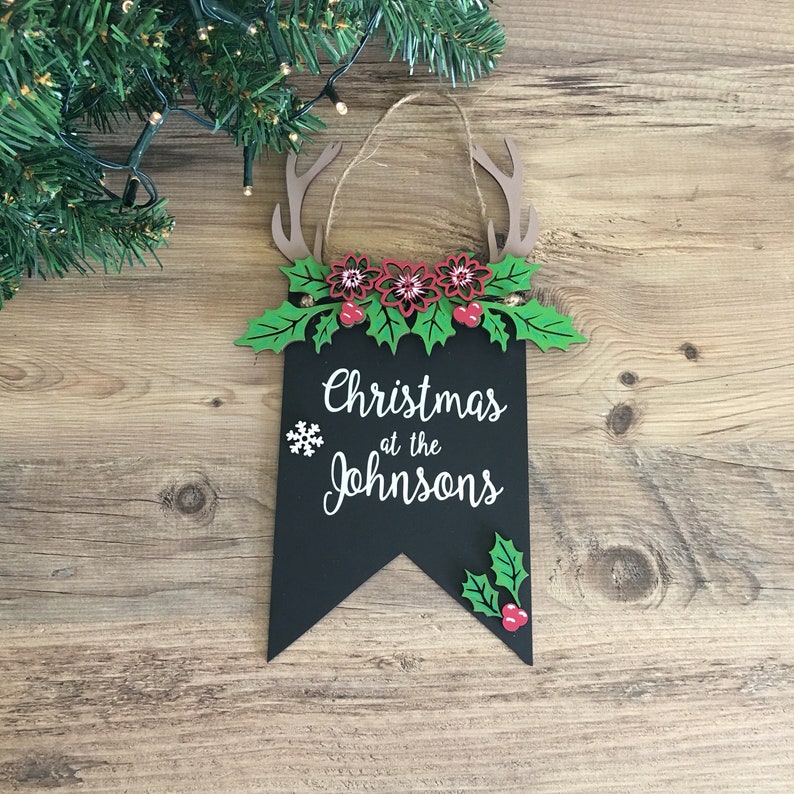 Christmas at the Sign Christmas at the Reindeer Sign - Etsy