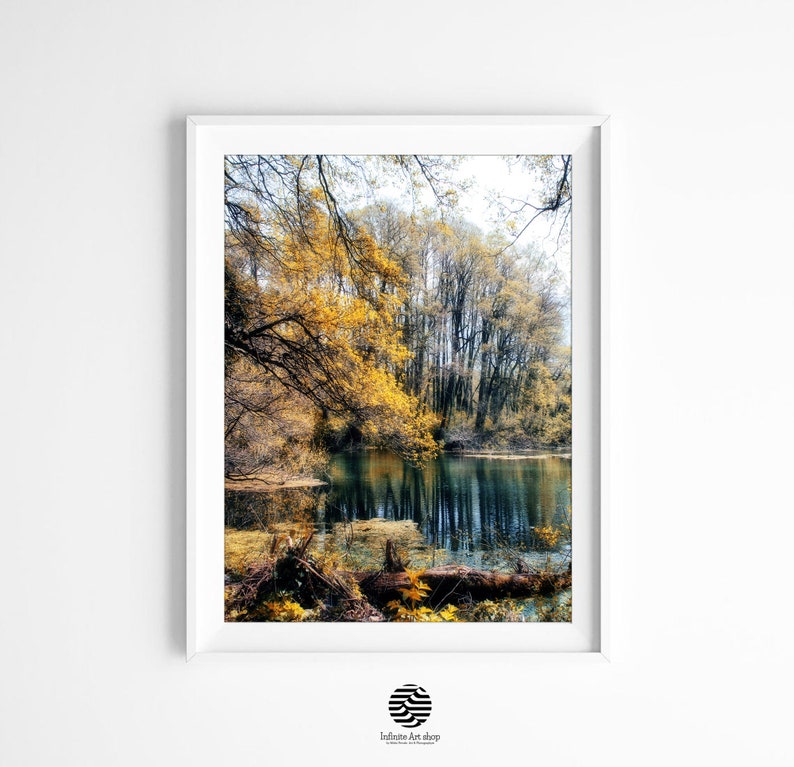 Fall Landscape Print,nature Landscape Wall Art,tree Branches Print ...