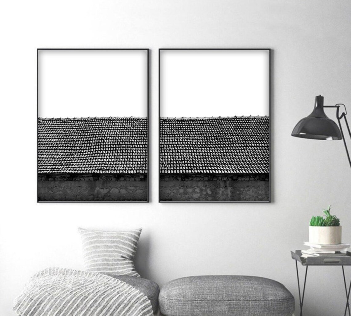 Set of 2 Roof Printminimalist Photography Printsimple - Etsy