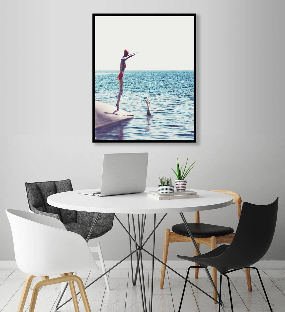 Swimming Art Printgirl Swimming Artdigital Artworkswim Art - Etsy