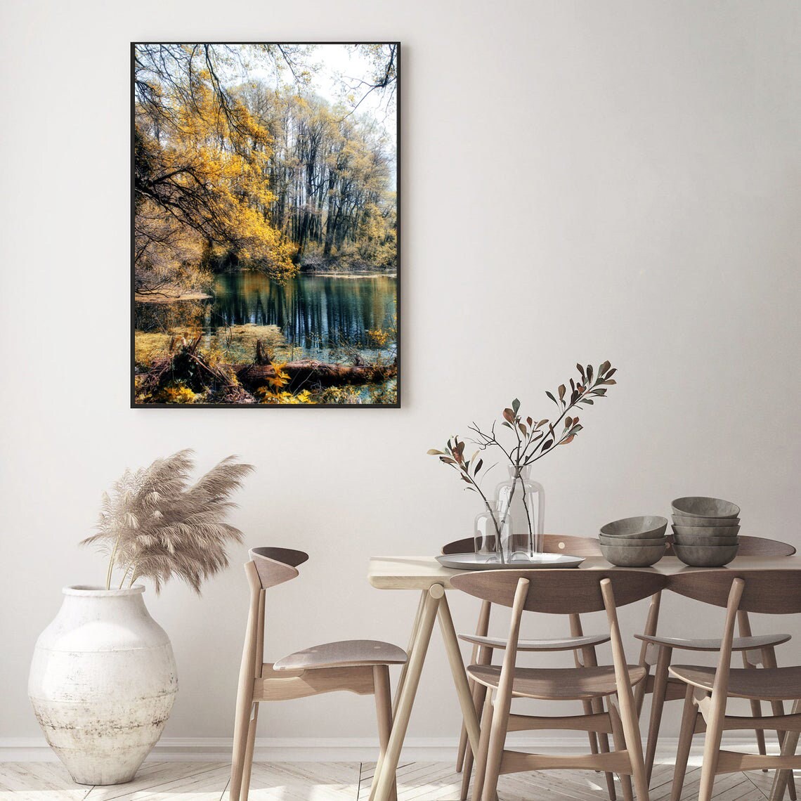 Fall Landscape Print,nature Landscape Wall Art,tree Branches Print ...