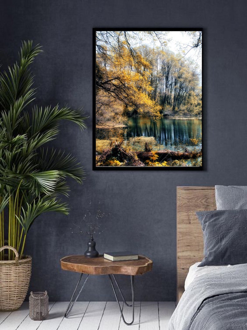 Fall Landscape Print,nature Landscape Wall Art,tree Branches Print ...