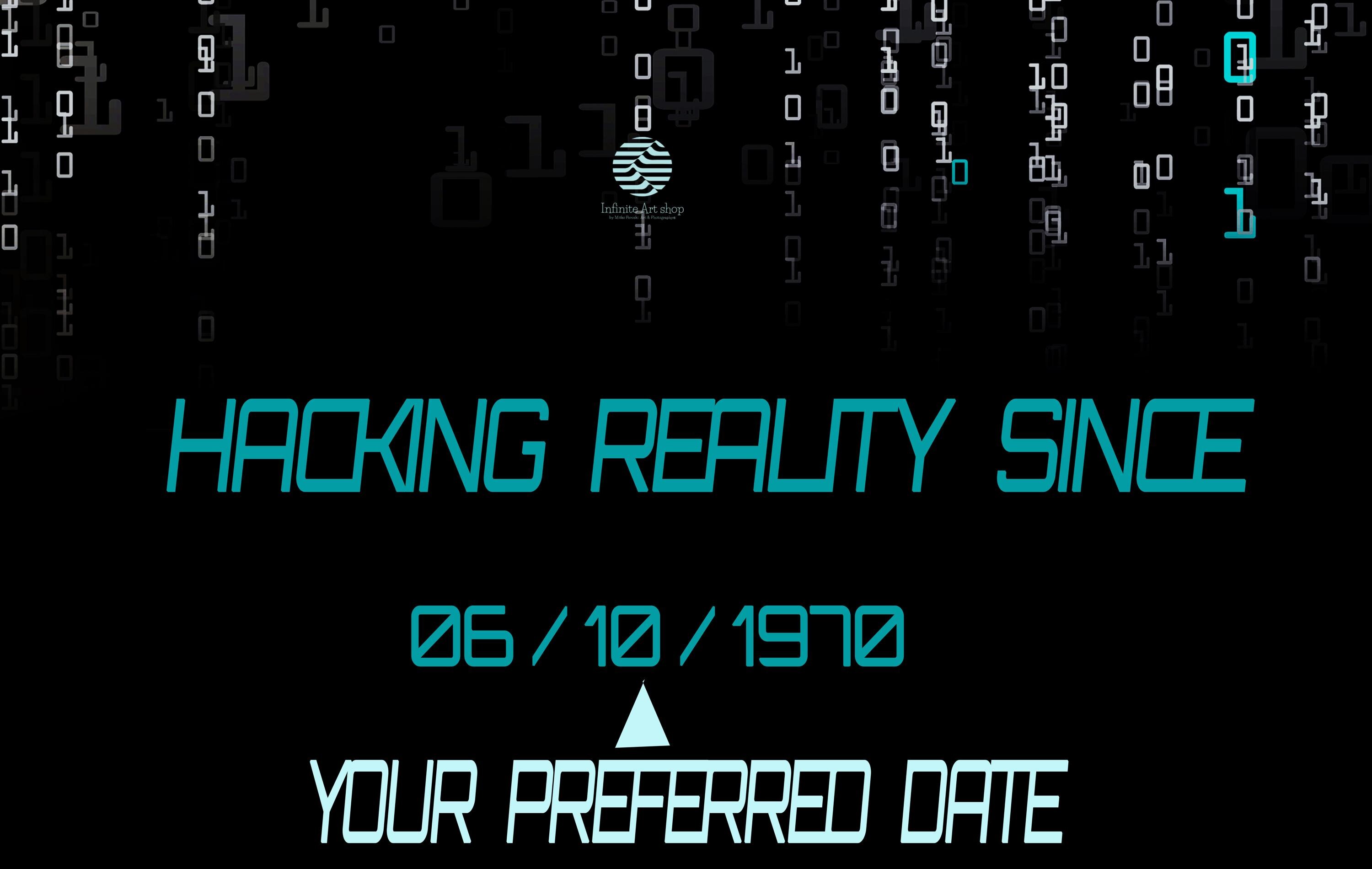 Cyberpunk Matrix Poster, Personalized Birthday Gift, Hacking Reality ...