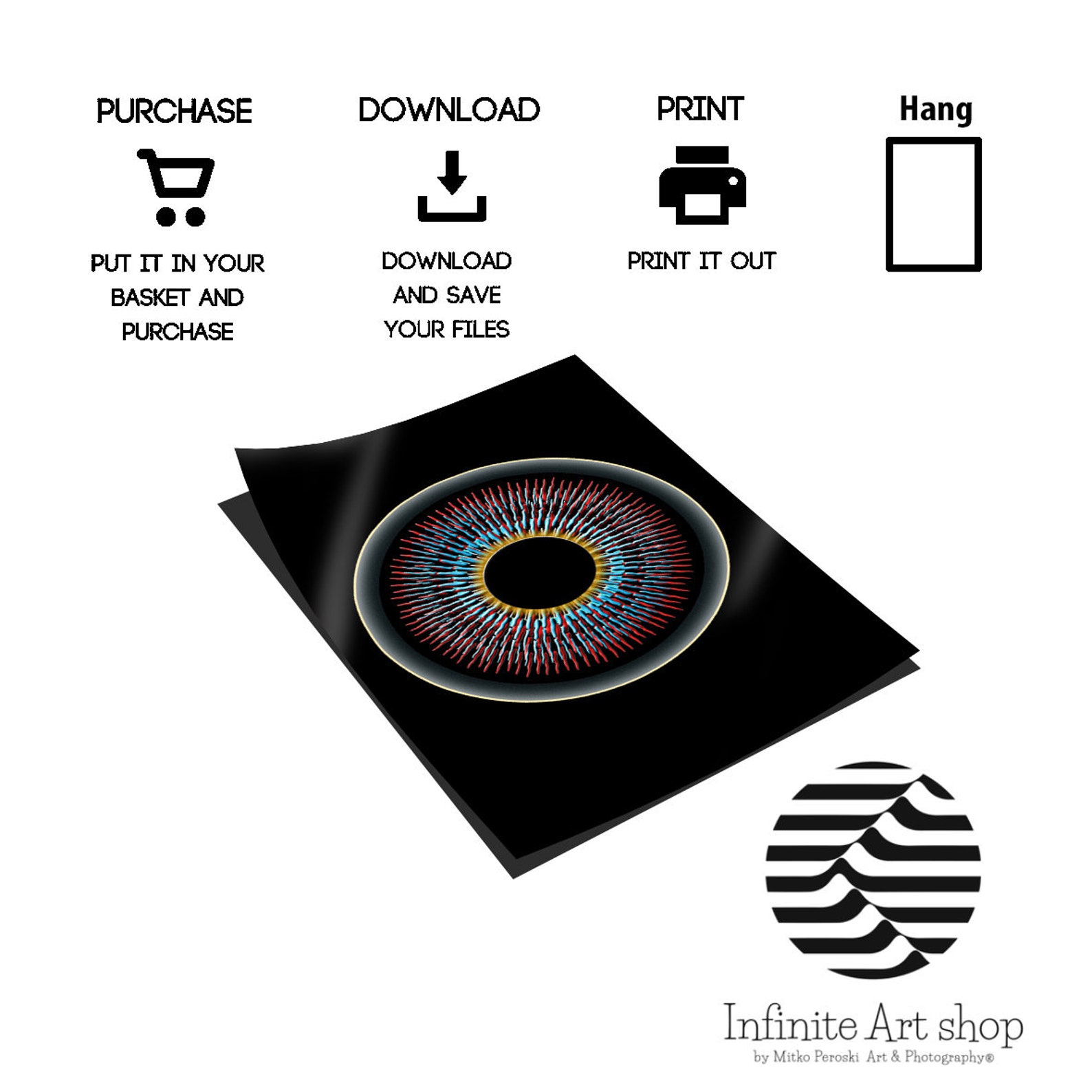 Shine on You Crazy Diamond.psychedelic Wall Art digital - Etsy