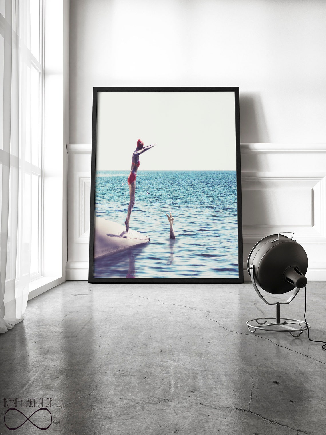 Swimming Art Print,girl Swimming Art,digital Artwork,swim Art Print ...