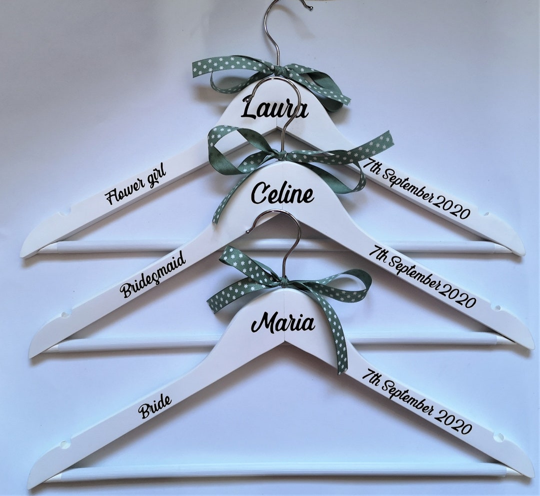Personalized Clothes Hanger Stickers Wedding Bride, Wedding Dress ...