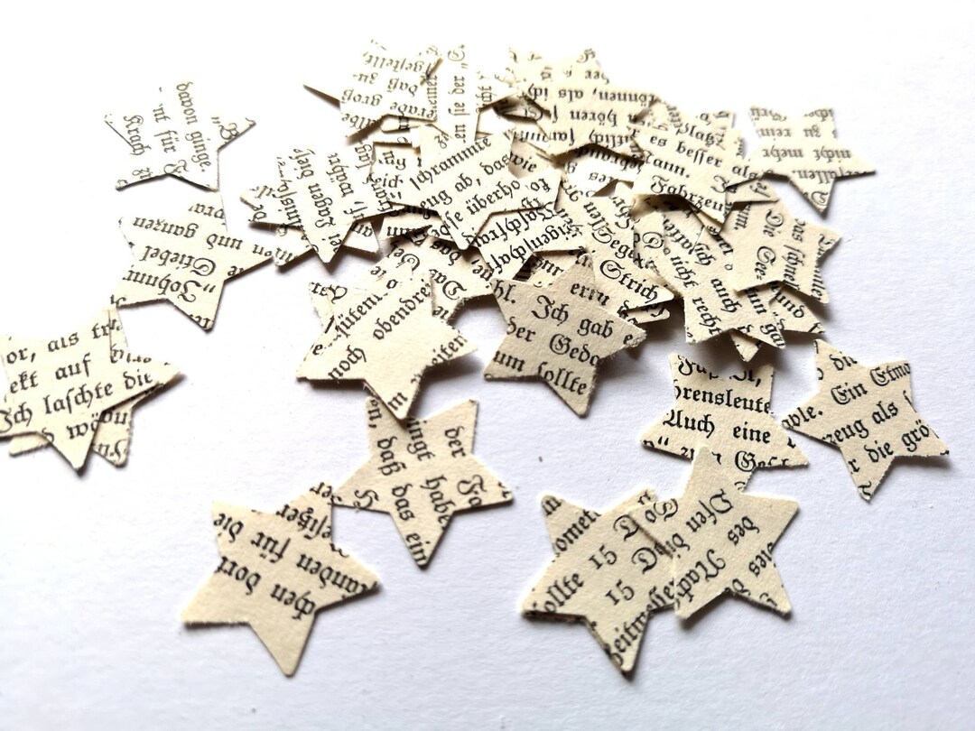 Stars Confetti Book Pages Reading Book Love Wedding Christmas ...