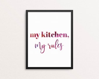 Office kitchen rules signs work kitchen etiquette keep kitchen | Etsy