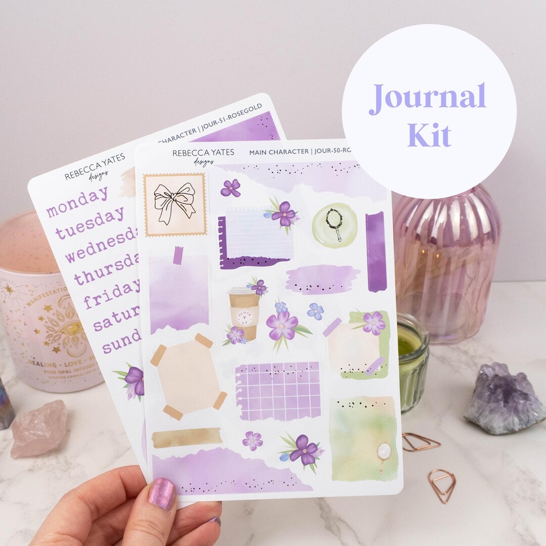 Main Character! - Journalling Sticker Kit. Decorative and Foiled ...