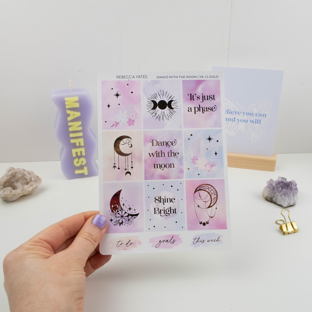 Dance With the Moon! - Weekly Sticker Kit for Standard Vertical ...