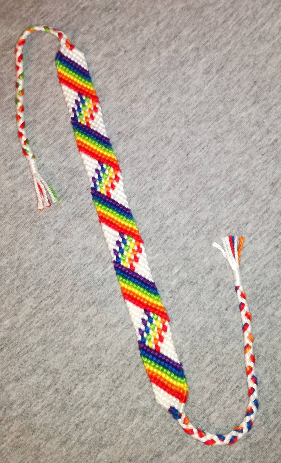 Rainbow knotted bracelet Wrist band Braided colorful bracelet | Etsy