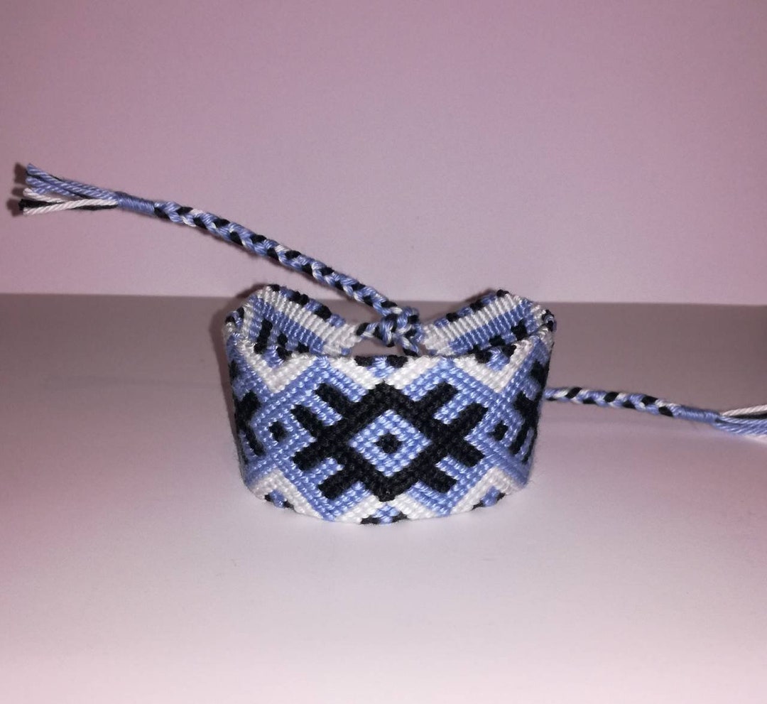 Tribal Friendship Bracelet Native Style Knotted Bracelet Braided Wrist ...