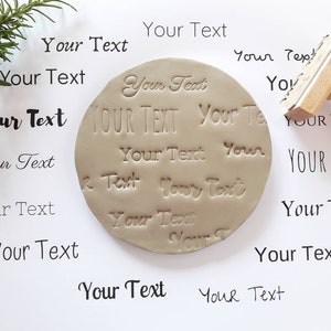 Custom CLAY Stamp With Your NAME or INITIALS, Initials Stamp for ...