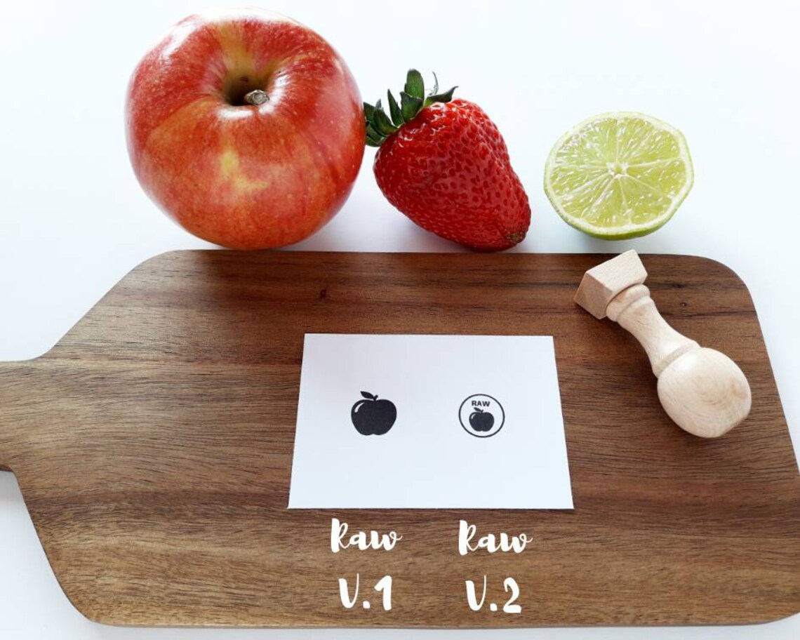 RAW Symbol Stamp, Raw Cosmetics Stamp, Cruelty Free Stamps, Raw Food ...
