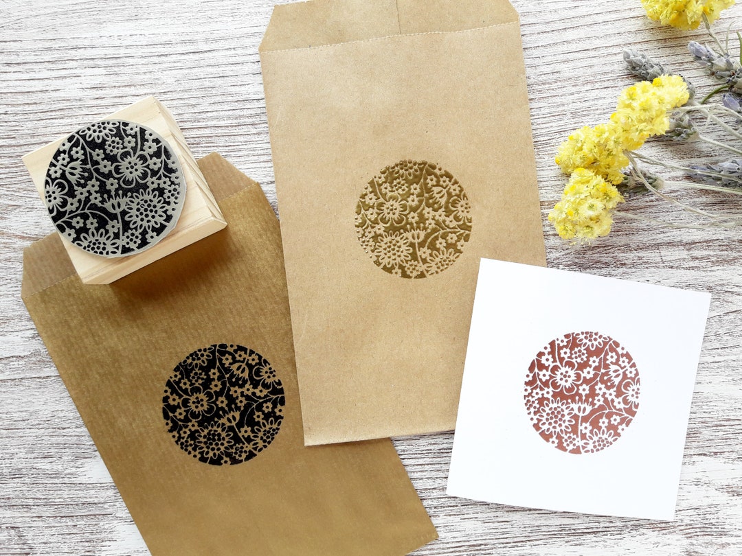 Spring Flowers Stamp (version 1), Wild Flower Stamp, Botanical Flowers ...