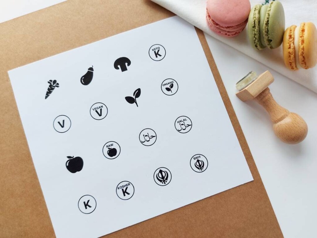 TYPES of DIET Icons Stamps, Meal Options Stamps, Menu Choice Icons ...