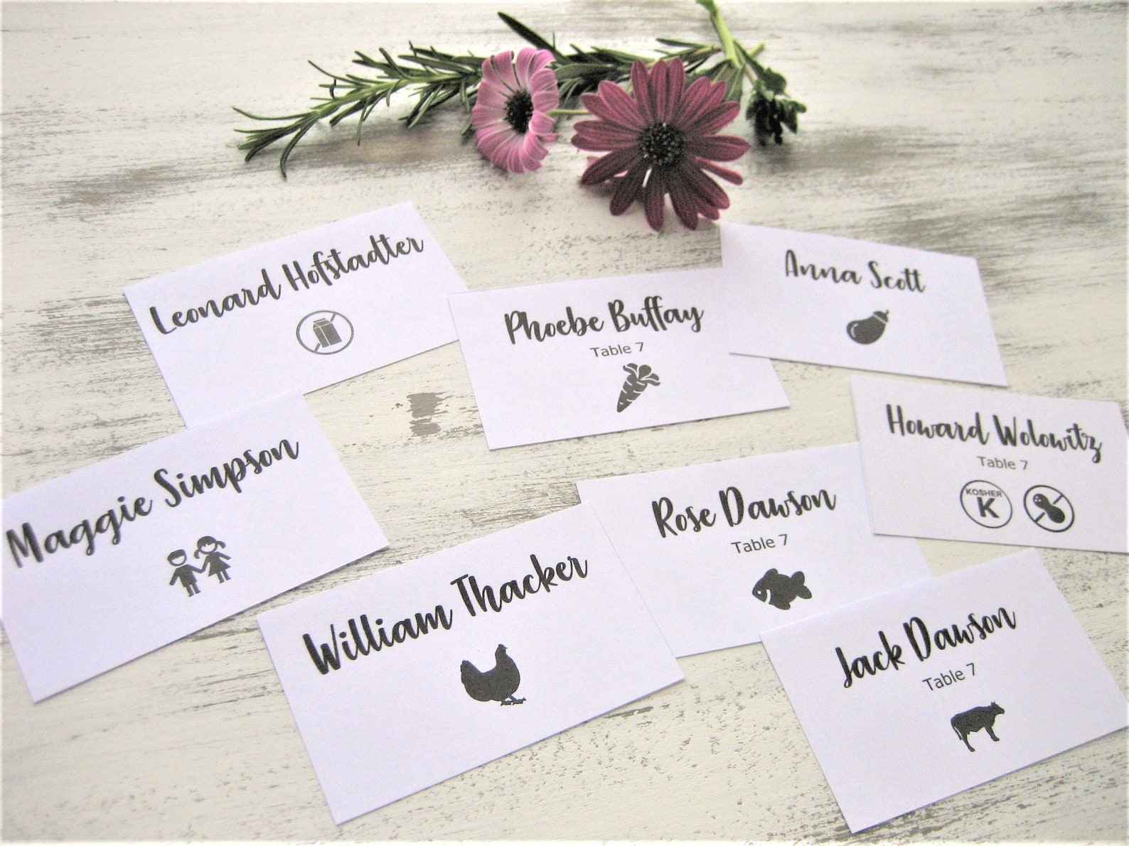 MEAT ICONS STAMPS Meal Choice Stamps Meal Options Stamps | Etsy