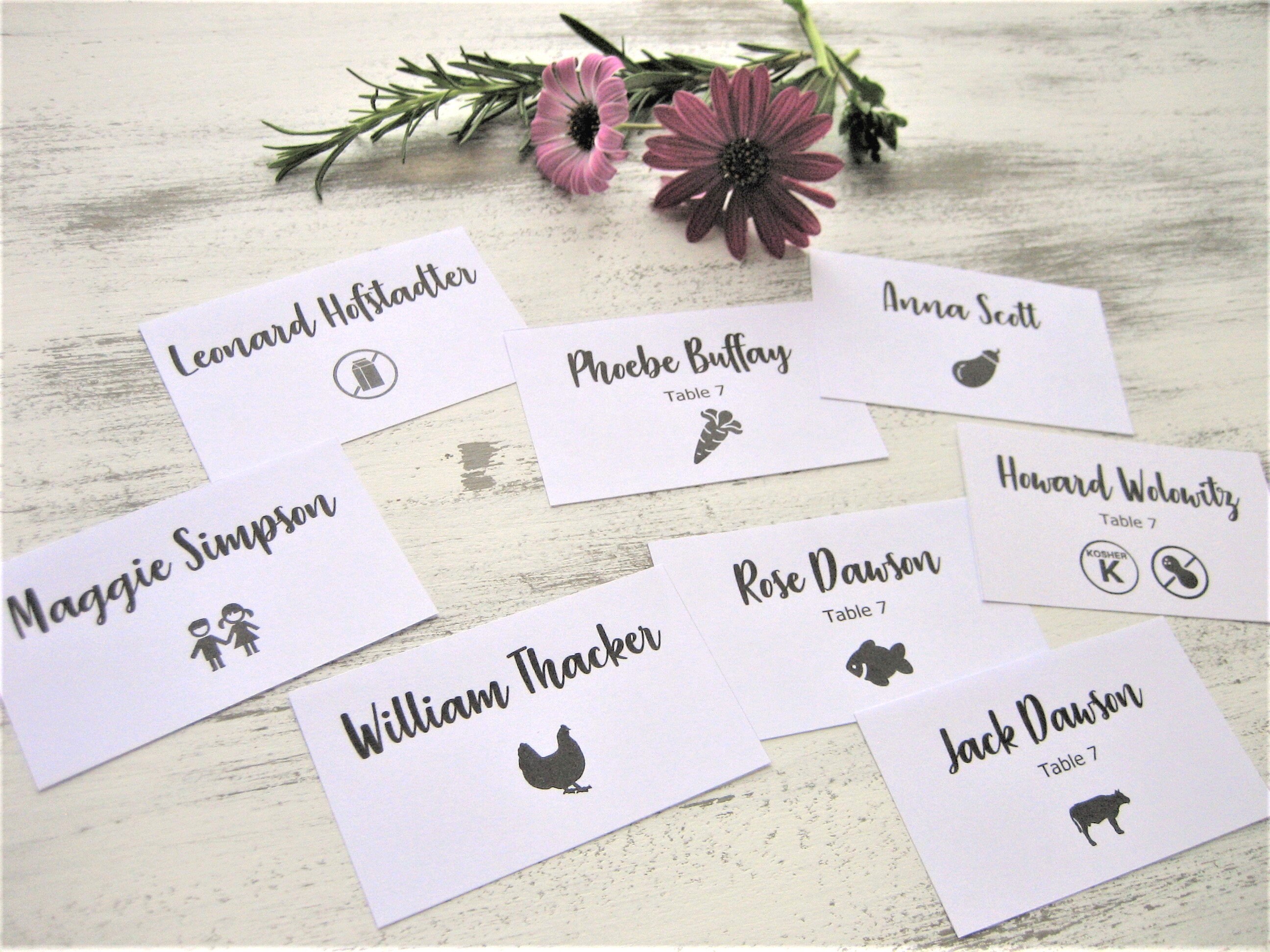 MEAT ICONS STAMPS Meal Choice Stamps Meal Options Stamps | Etsy