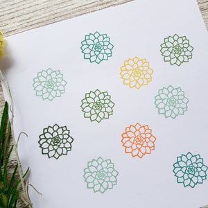 Spring Flowers Stamp (version 1), Wild Flower Stamp, Botanical Flowers ...