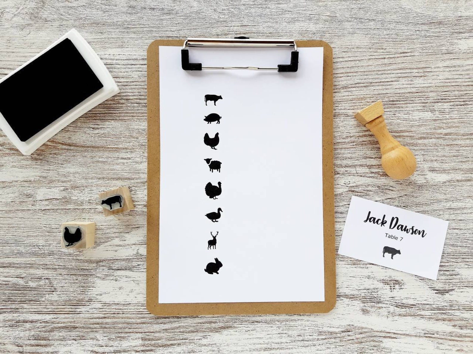 MEAT ICONS STAMPS Meal Choice Stamps Meal Options Stamps | Etsy