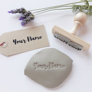 Custom CLAY Stamp With Your NAME or INITIALS, Initials Stamp for ...
