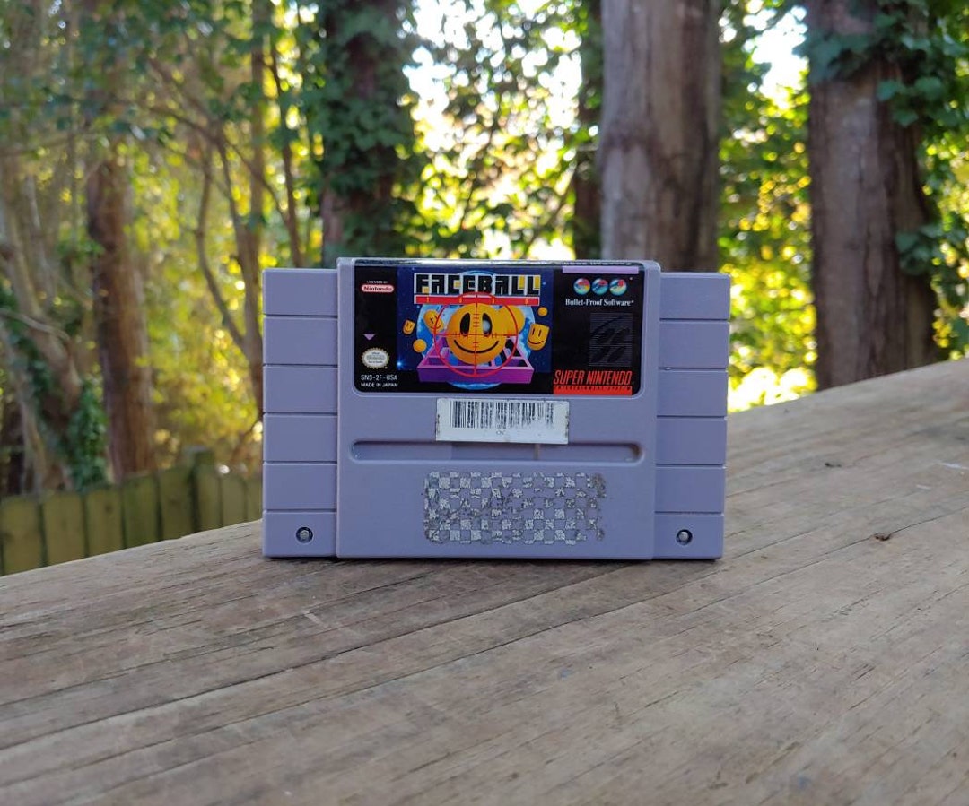 Original Super Nintendo SNES Faceball Game Authentic - Etsy